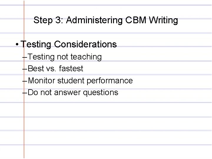 CBM for Progress Monitoring in Written Expression Elementary