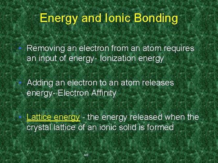 Chapter 12 Ionic Bonding 4 1 Bonds Chemical