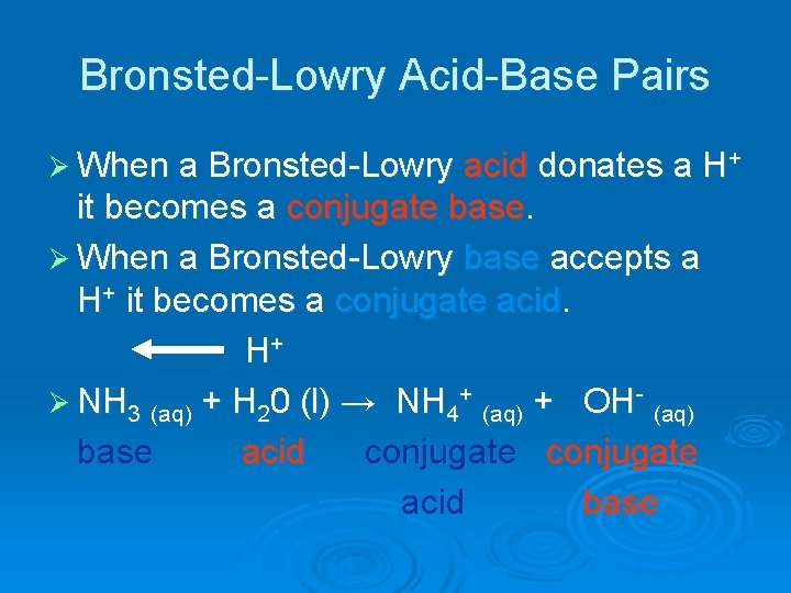 Concept 13 Acids and Bases Honors Chemistry 1