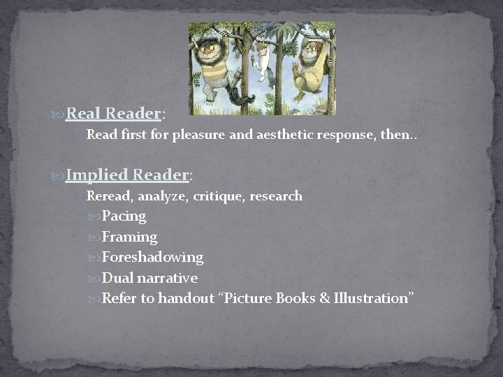 Reading Responding to Contemporary Picture Books Maurice Sendak