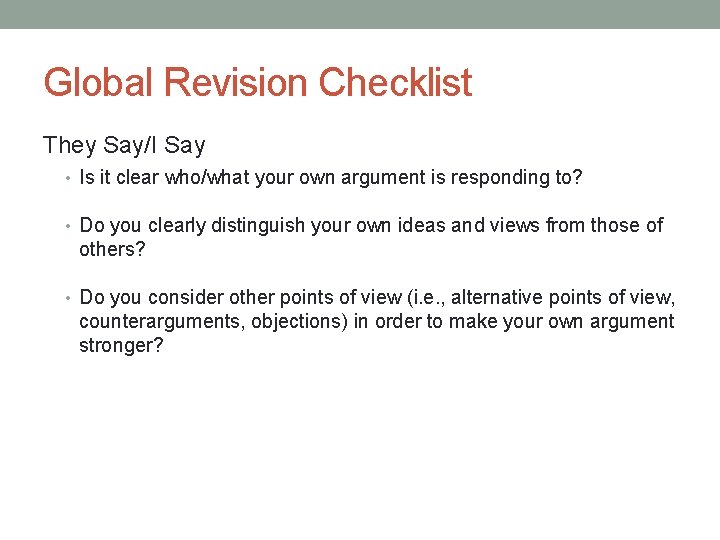 EDITING AND PROOFREADING Argumentative Essay DISCLAIMER By now