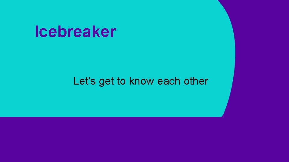 Introduction Starting Line Welcome About the building Breaks