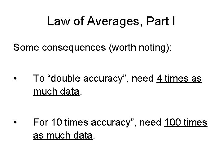 Stat 31 Section 1 Last Time Sampling Distributions