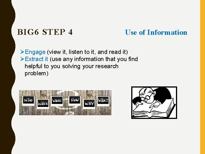 BIG 6 LESSON CONCLUSION LISA VILLAGOMEZ REVIEW OF