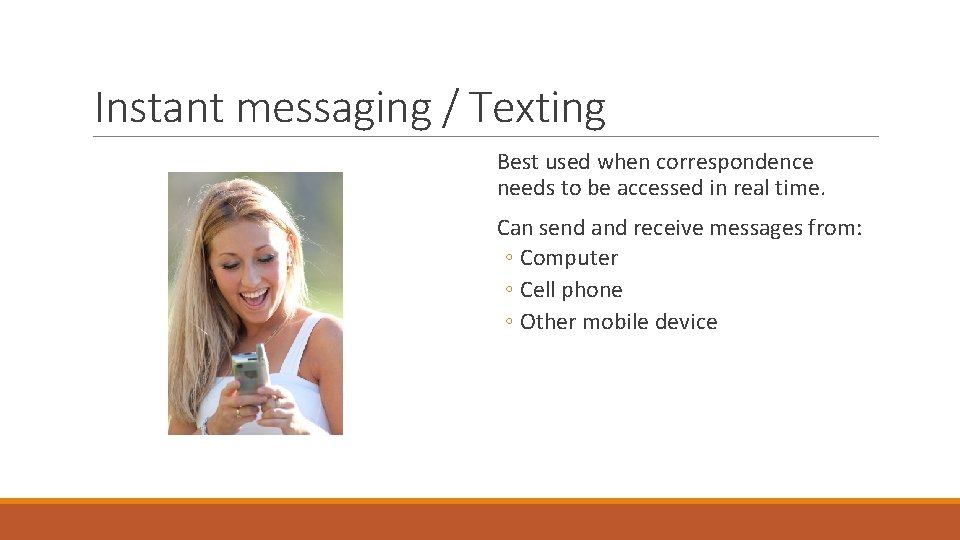 Communications and Collaboration Exploring communication methods People with