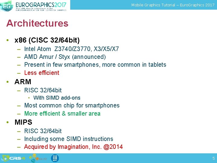 Visual Computing Group Part 2 Mobile graphics trends
