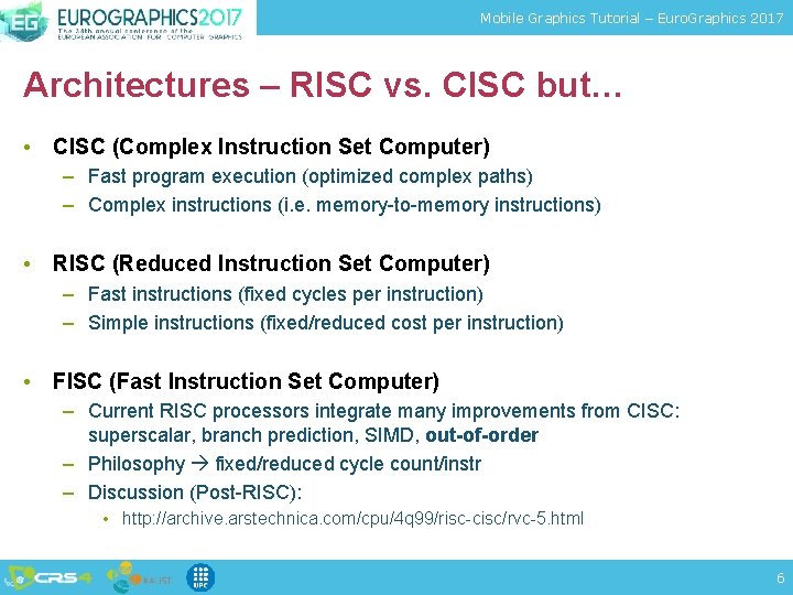 Visual Computing Group Part 2 Mobile graphics trends