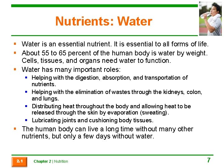Chapter 2 Nutrition Copyright 2011 by the National