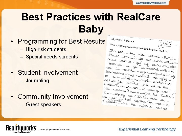 www realityworks com Best Practices with your Real