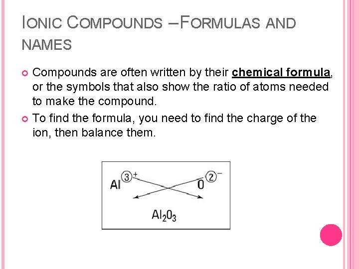 IONIC BONDING 2014 2015 Science 8 Ion an