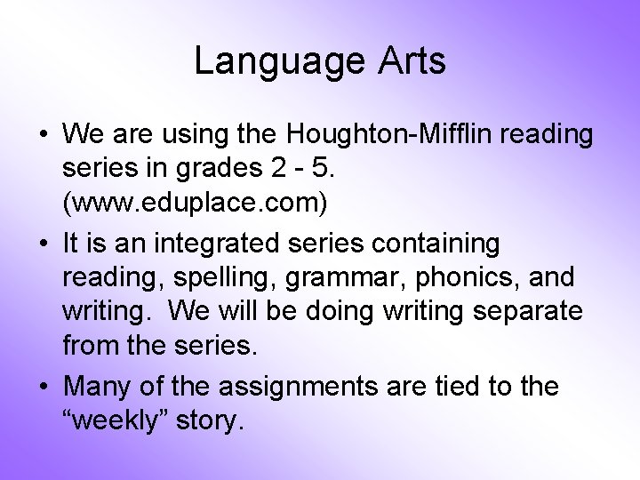 Back to School Night Mrs Ferrells third grade