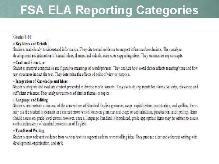 Florida Standards Assessment Grades 6 8 Beachside Montessori