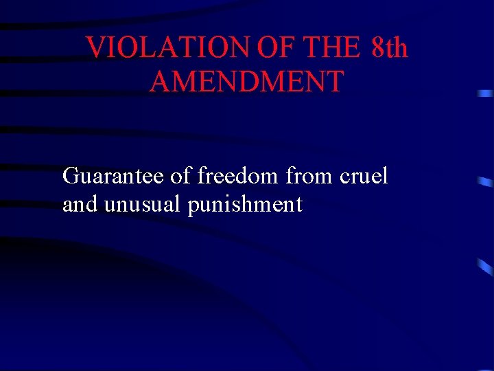 Bill of Rights Scenarios Objective I can analyze