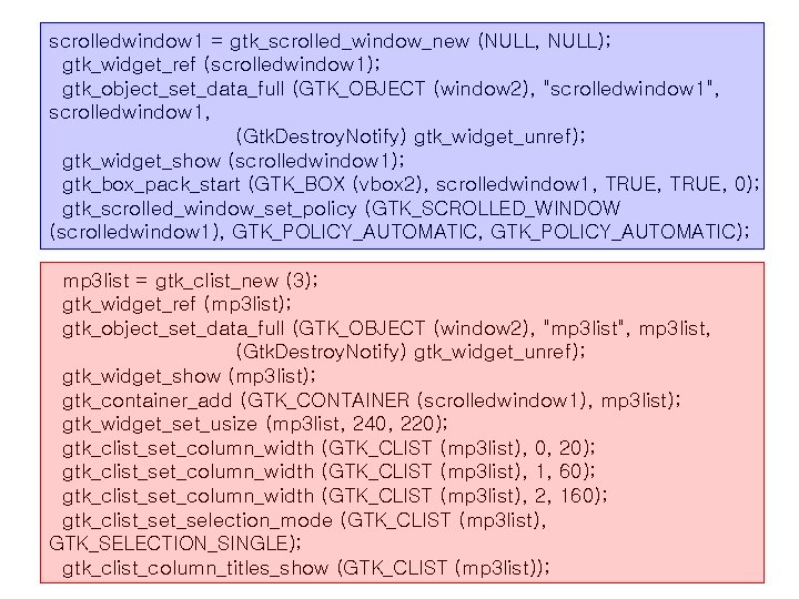 music gtkbuttonnew gtkwidgetref music gtkobjectsetdatafull GTKOBJECT window 1