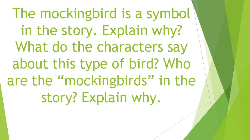 To Kill a Mockingbird Socratic Seminar Questions Choose