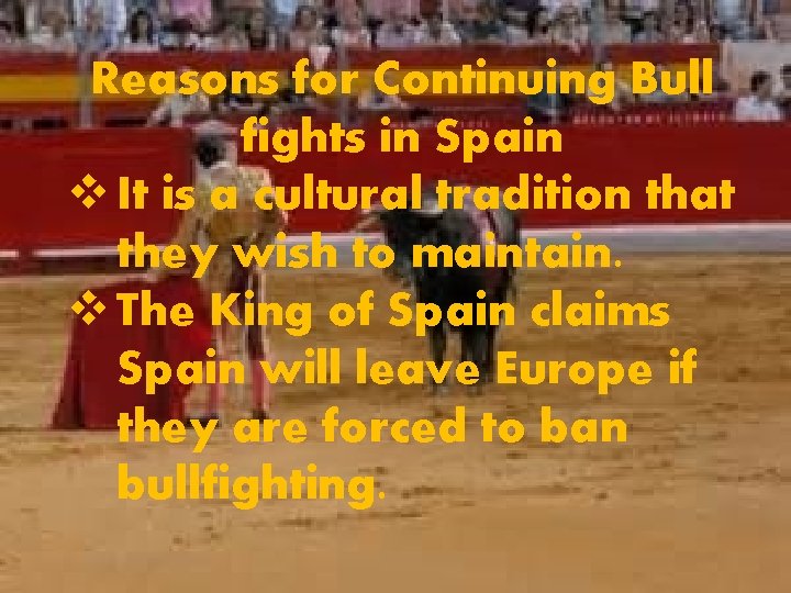 Bullfighting in Spain Bullfighting Vocabulary Matador It means