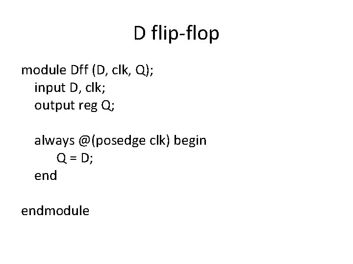 Verilog Onebit Full Adder module fulladder A B