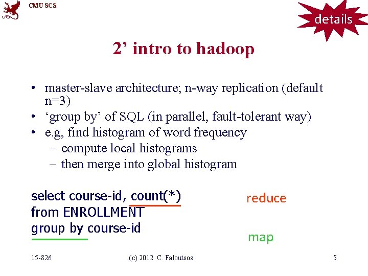 CMU SCS 15 826 Multimedia Databases and Data