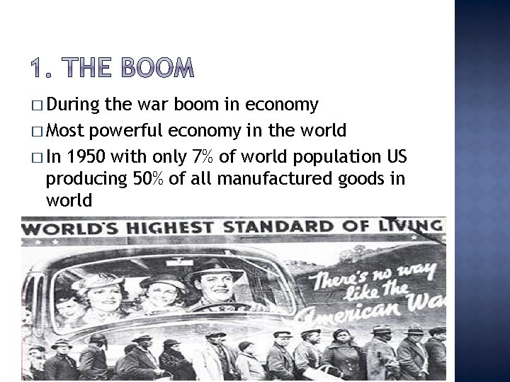 SOURCES OF THE US ECONOMIC BOOM 1945 1968