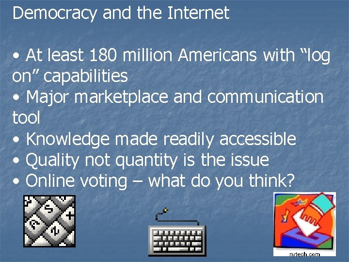 Basic Concepts of Democracy A give and take