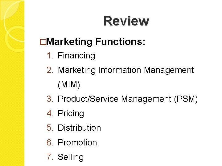 Market Segmentation Introduction to Business Marketing Review Marketing