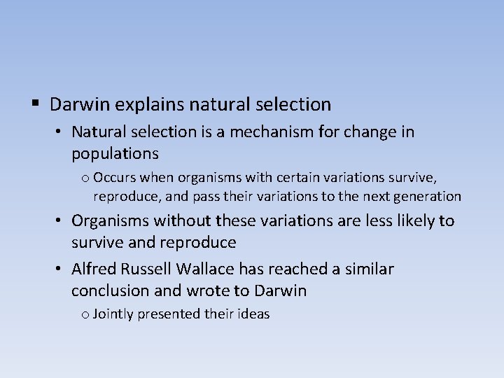 Chapter 15 Theory of Evolution Big E little