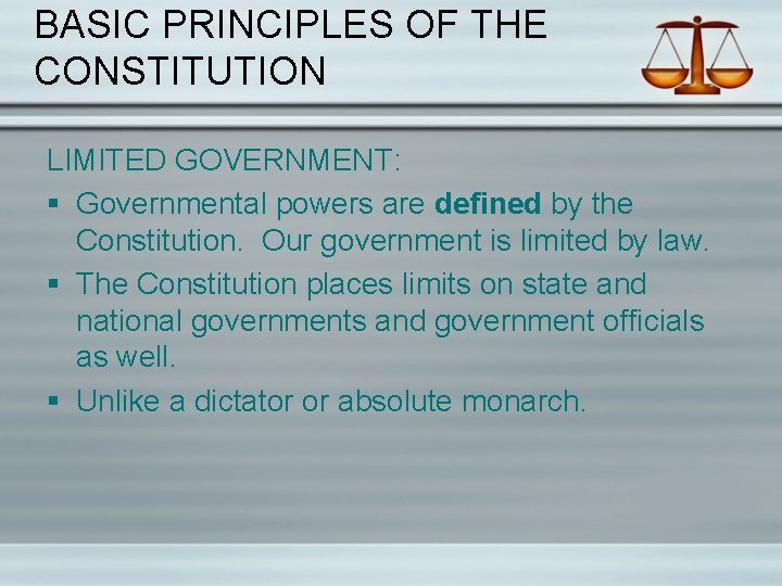 THE CONSTITUTION AND GOVERNMENT TONY TSAI HUMANITIES BRIDGES