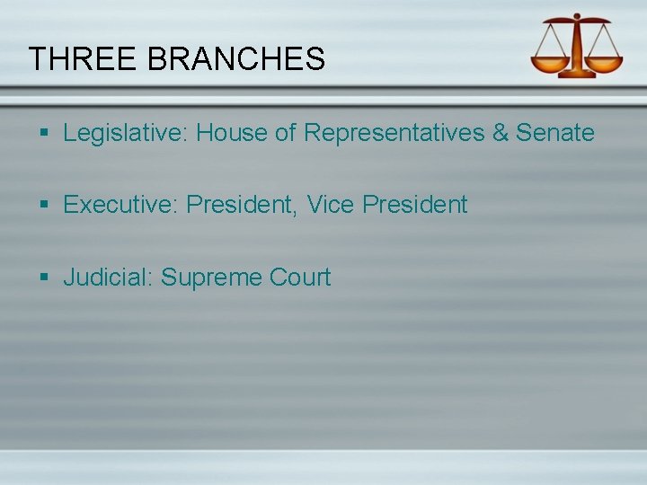 THE CONSTITUTION AND GOVERNMENT TONY TSAI HUMANITIES BRIDGES