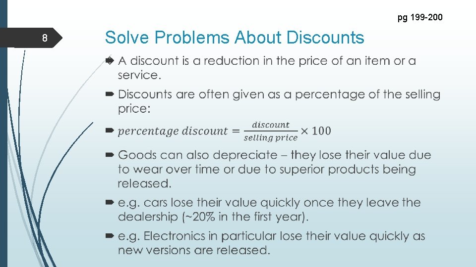 1 Profit Loss Learning Outcomes Solve problems about