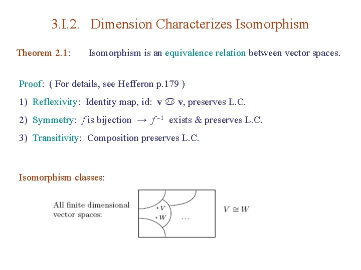 Chapter Three Maps Between Spaces I III IV