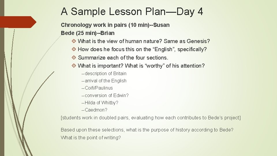 Collaborative Team Teaching Dr Susan Mobley History Dr