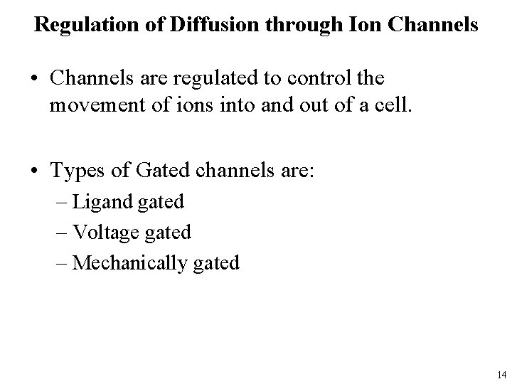 Chapter 04 Lecture Outline Movement Across Cell Membranes