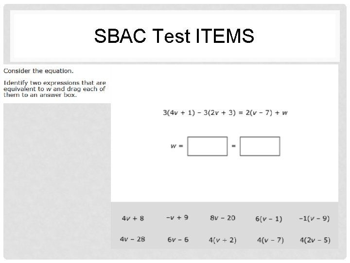 Using Algebra Tiles to Solve Equations OBJECTIVE TO