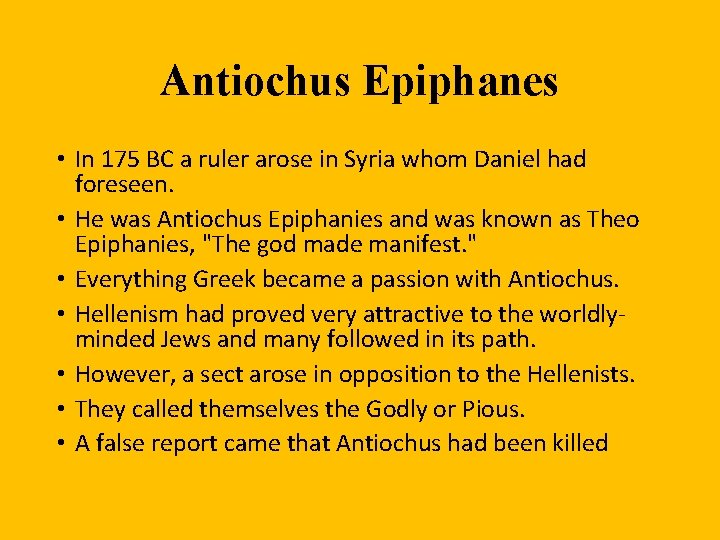 The History of Palestine Before the student begins