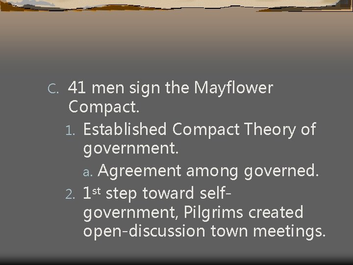 The Colonial Political Experience 2 Basic Questions Why