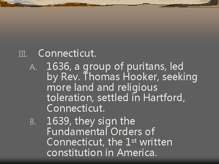 The Colonial Political Experience 2 Basic Questions Why