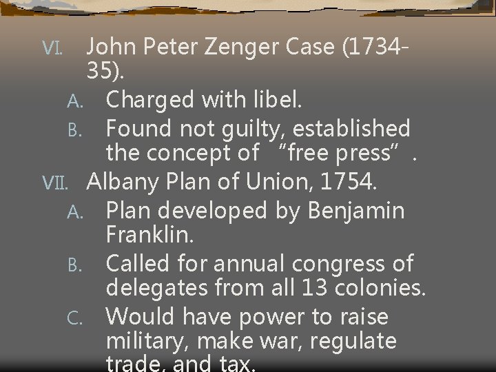 The Colonial Political Experience 2 Basic Questions Why