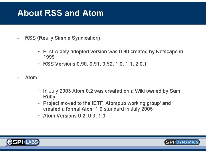 Zero Day Subscriptions Using RSS and Atom Feeds