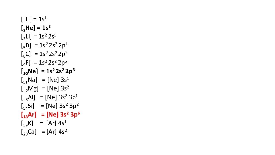 Periodic Table II Quantum Numbers All atoms can