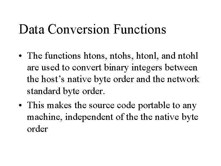 SOCKETS Lecture 3 The Socket Interface Funded by