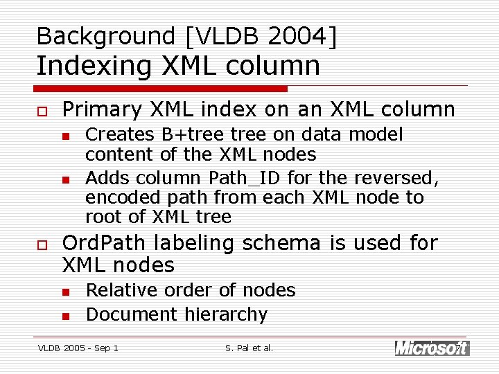 XQuery Implementation in a Relational Database System Shankar
