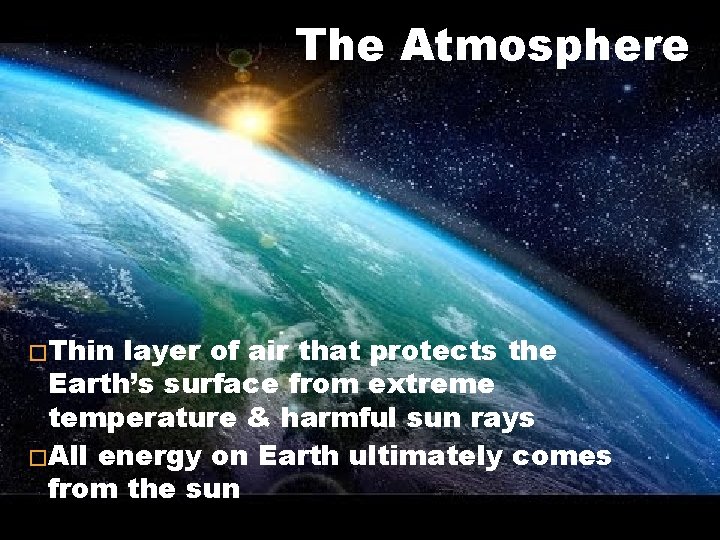 AICE Environmental Management UNIT 6 Atmosphere Basic Structure