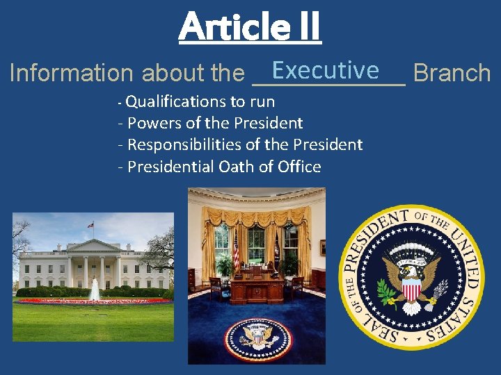 The United States Constitution Basics Structure The Preamble