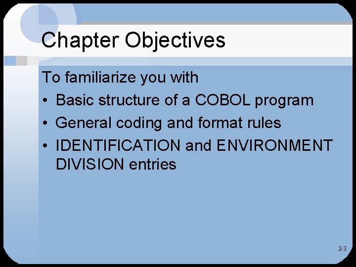COBOL for the 21 st Century 11 th