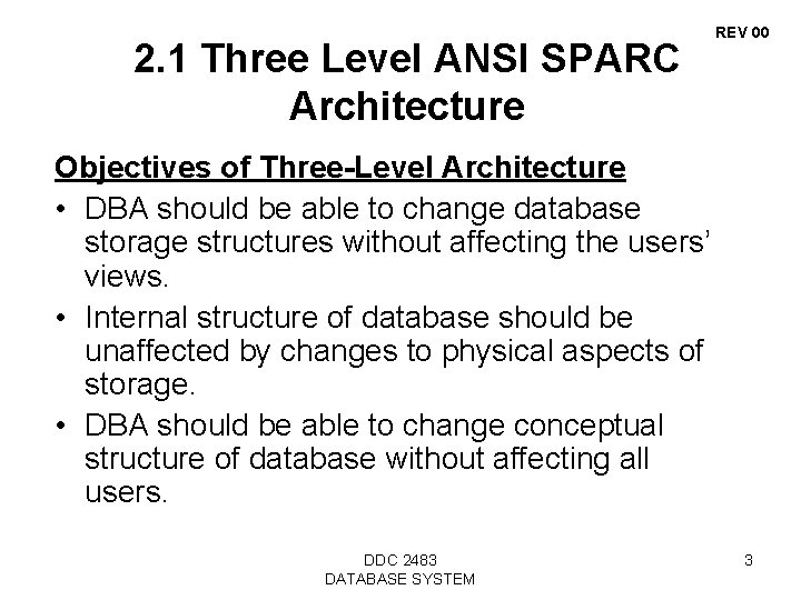 REV 00 Chapter 2 Database Environment DDC 2483