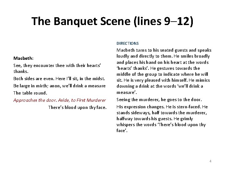 Macbeth Act 3 Scene 4 Image Colm Hogan