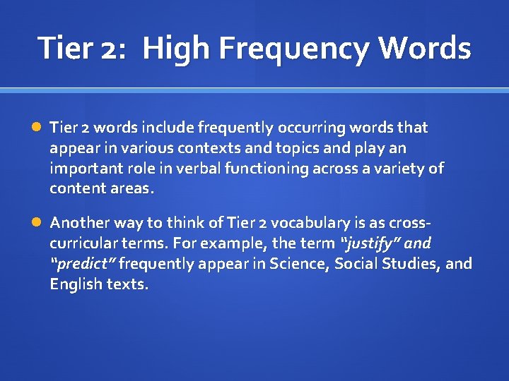 Effective Vocabulary Instruction K 2 nd Grade Gina