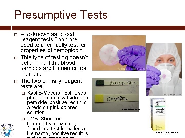 THE FORENSICS OF BLOOD Acknowledgement bloody 2 com