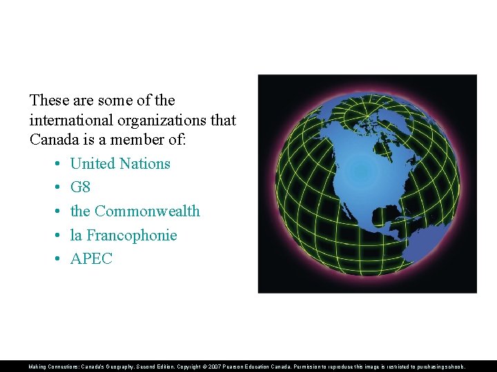 Unit 6 Canadas Global Connections In what ways
