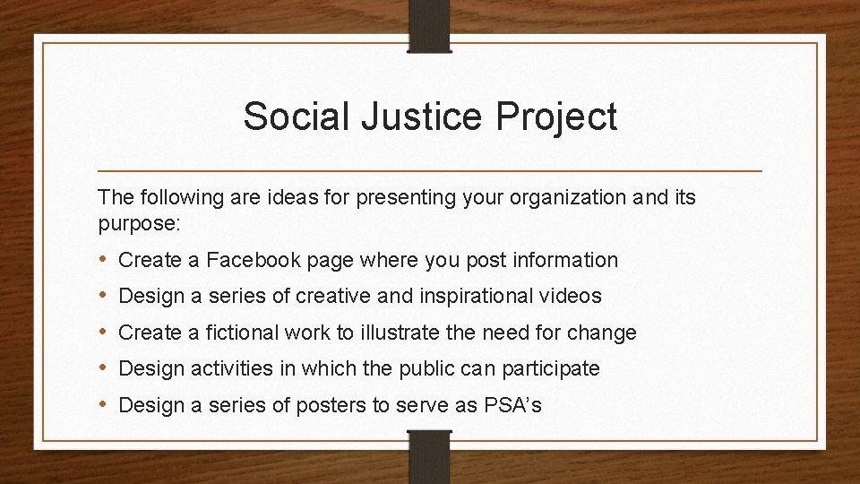 Social Justice Project Inspired by Charles Dickens A